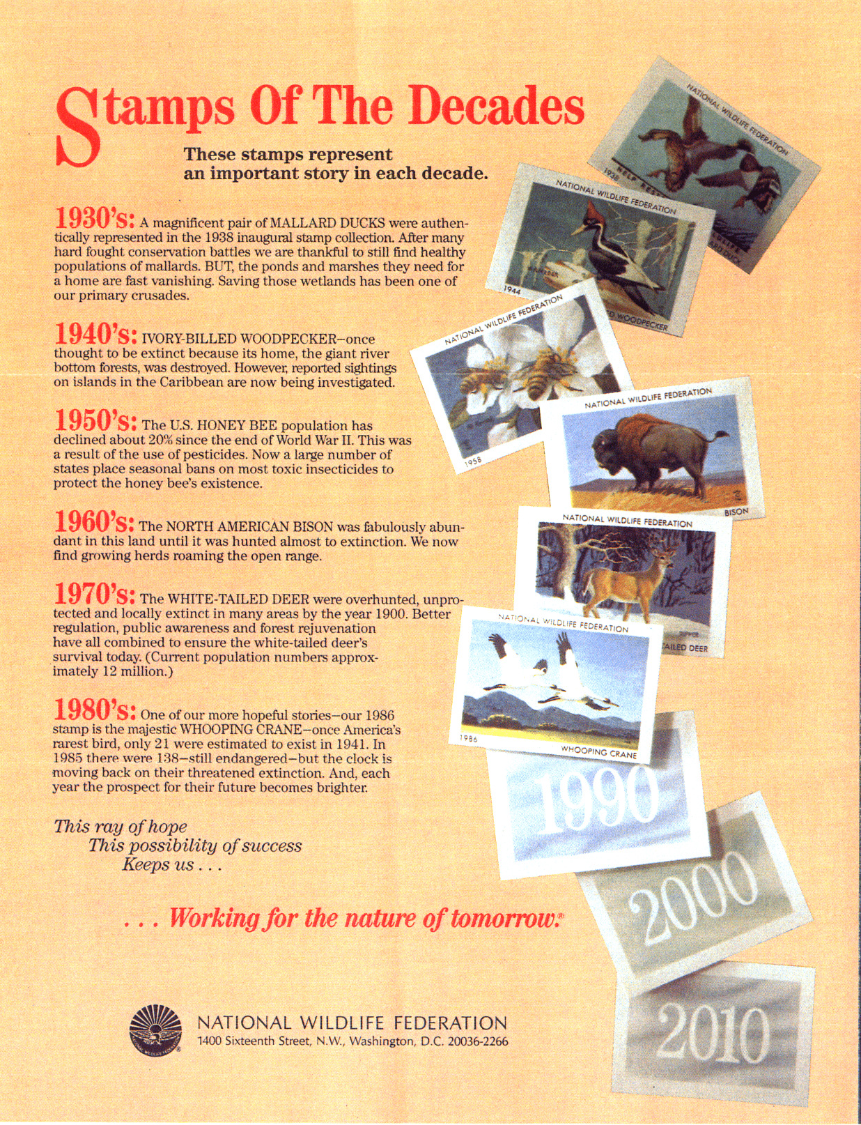 Stamps of the Decades - The National Wildlife Federation Blog